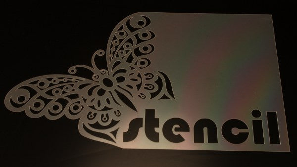 Mylar Stencil 4mil 12"x18"thickness ≈ 1/8"includes laser cutting, mate ...